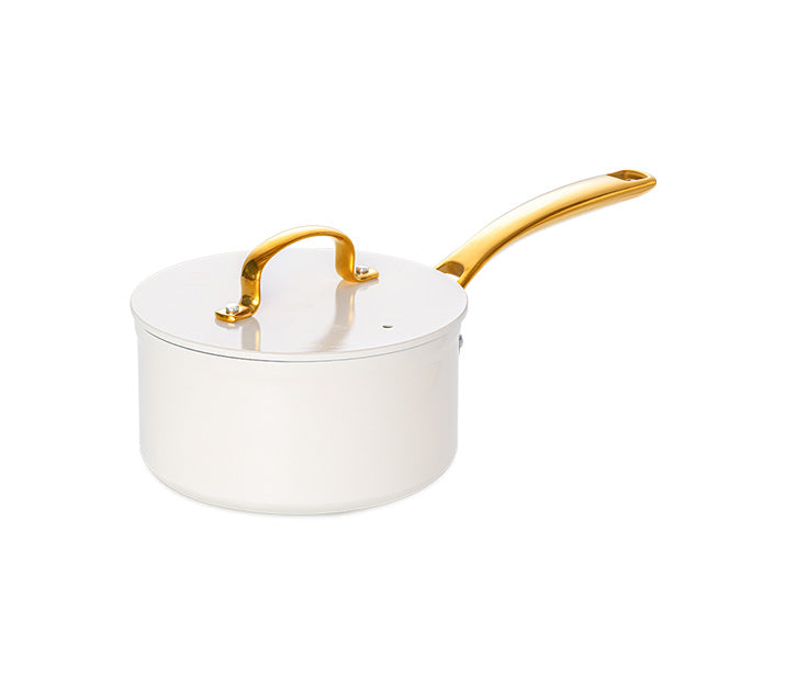 Utility Golden 10-Piece Ceramic Nonstick Cookware Set | Non-Toxic ...